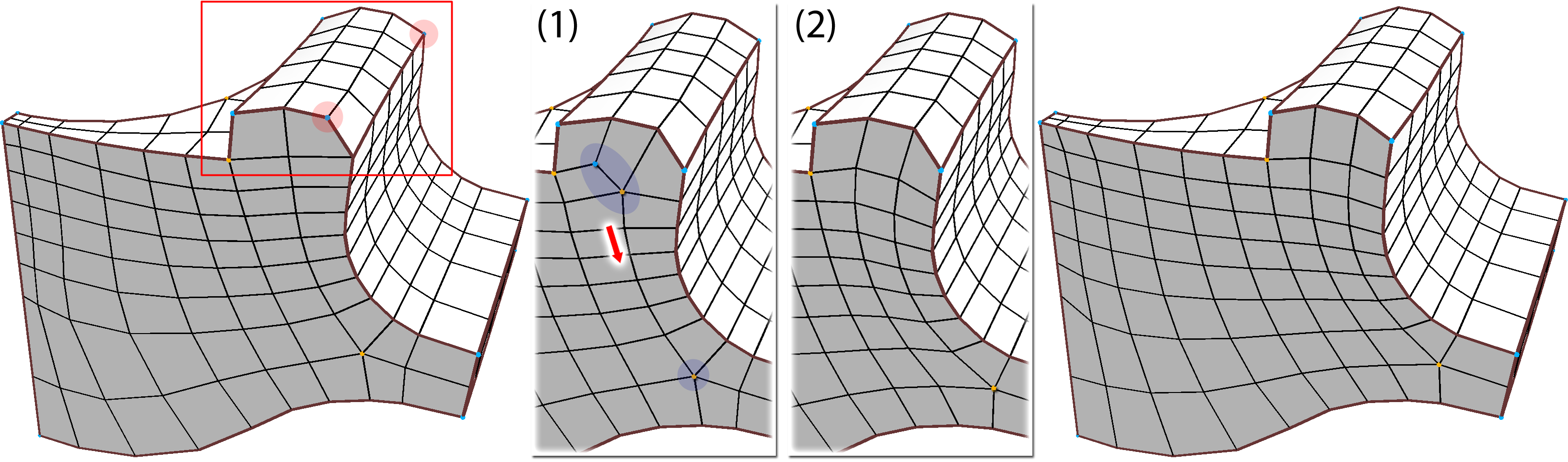 Connectivity Editing for Quadrilateral Meshes
